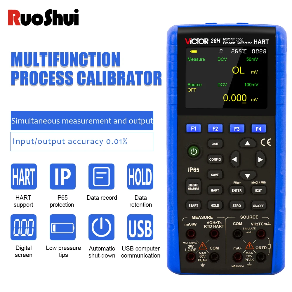 Victor 26 Multifunction Process Calibrator สัญญาณ550mV/35V ความแม่นยำ0. ...