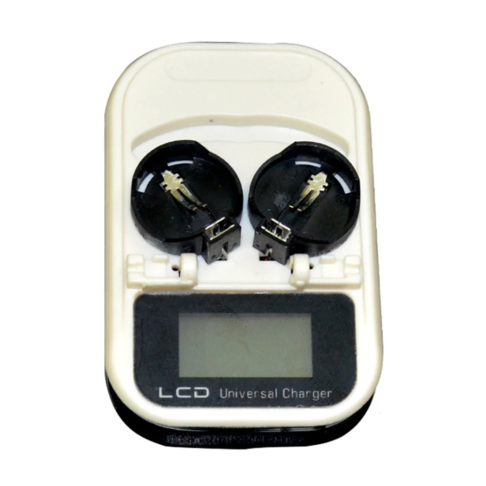 3-6V-2-Slot-LCD-Intelligent-Button-Battery-Charger-Coin-Cell-Battery ...
