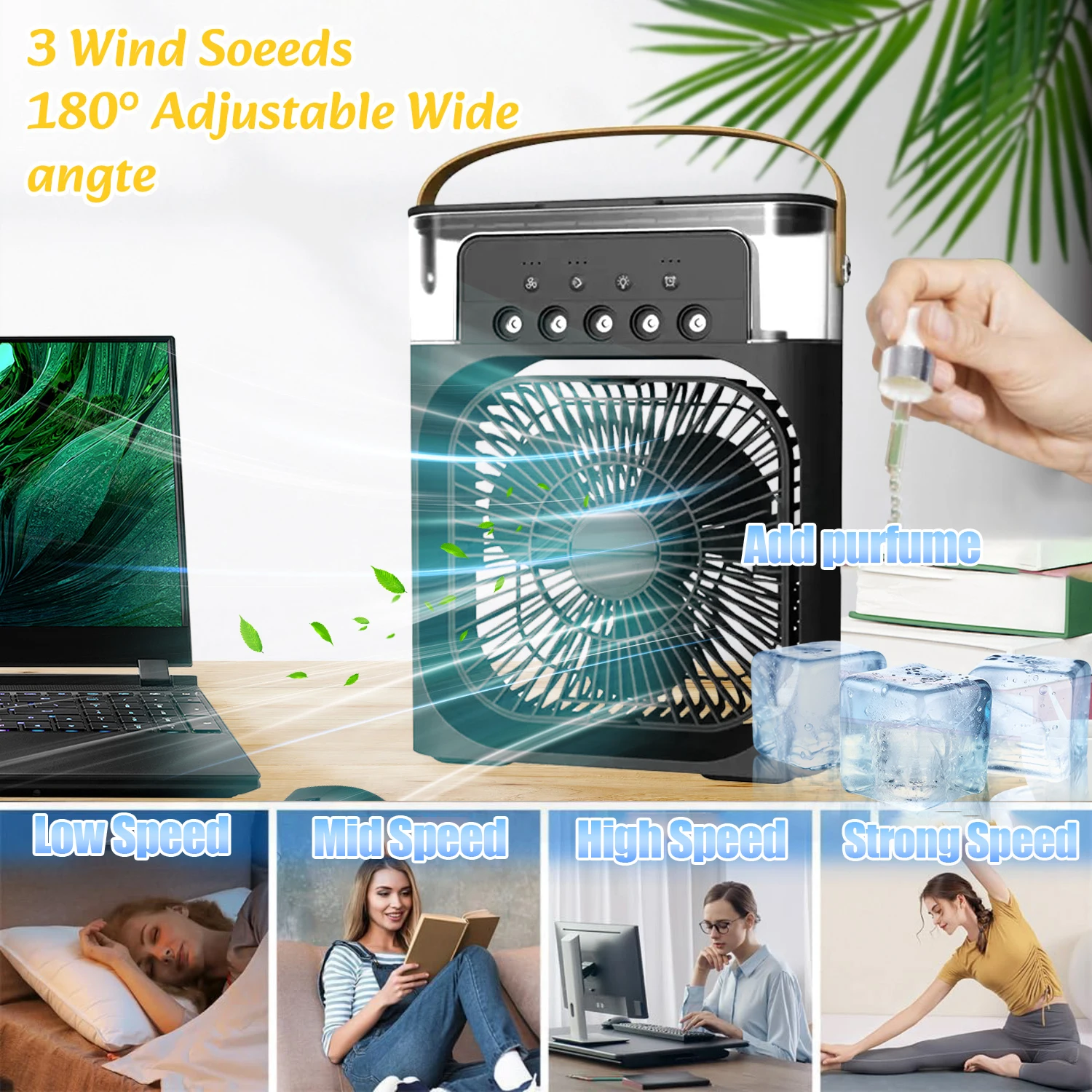 New-3-In-1-Fan-AIr-Conditioner-Household-Small-Air-Cooler-LED-Night ...