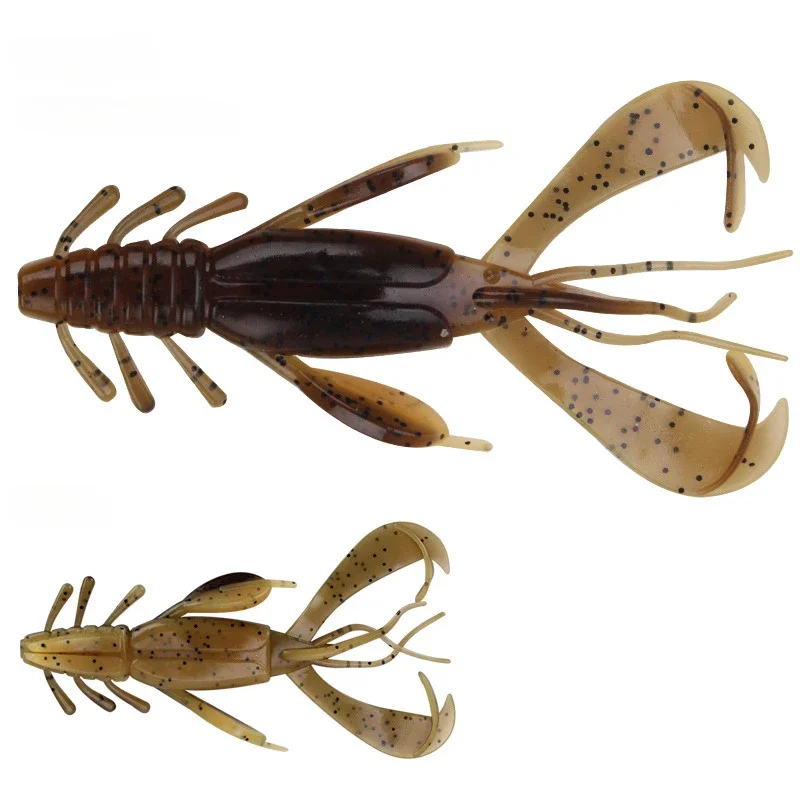 4PCS-Set-Soft-Craw-Shrimp-Lure-10g-100mm-Crazy-Flapper-Fishing-Bait ...