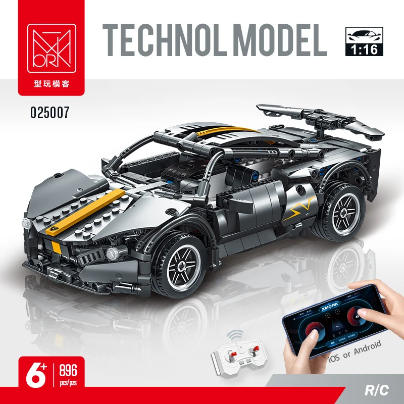 896PCS-City-Creative-High-tech-RC-Electric-F1-Building-Blocks-Remote ...
