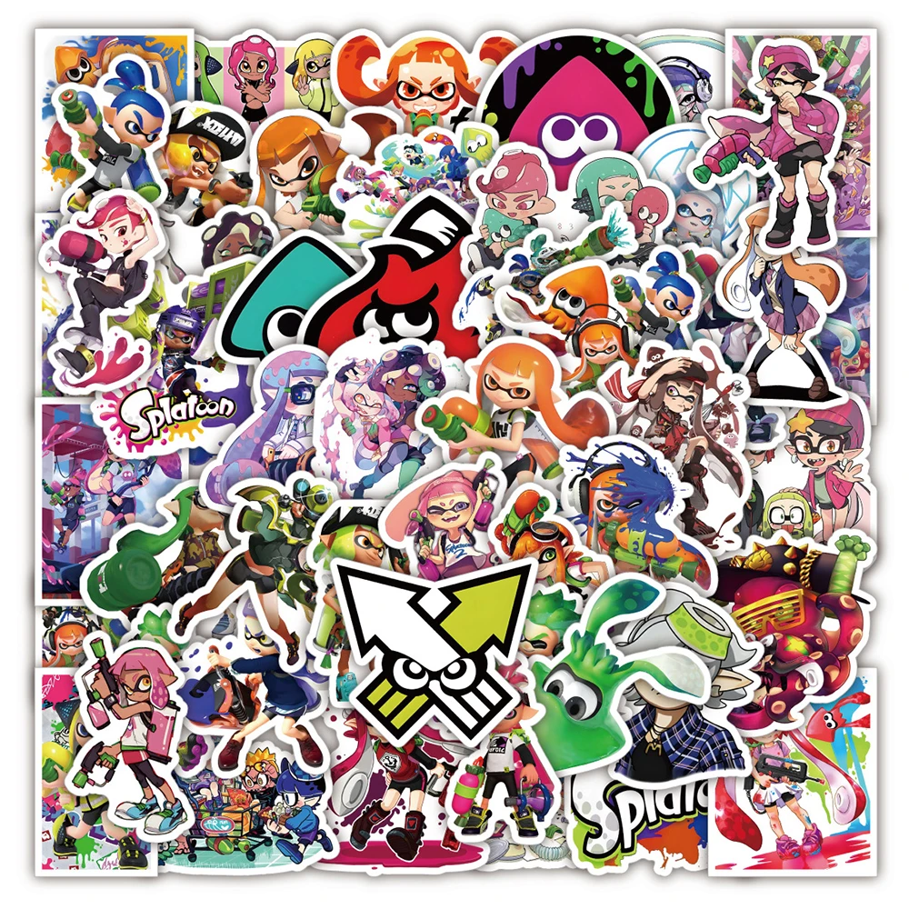 10/30/50PCS Game Splatoon Cartoon Waterproof Stickers DIY Diary Laptop ...