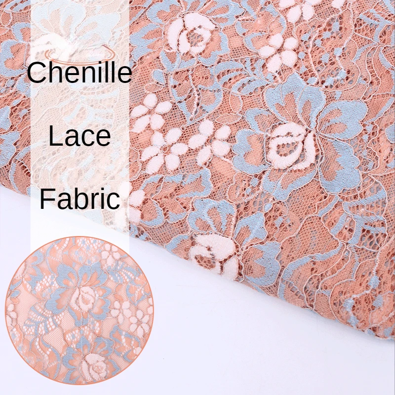 Chenille-Lace-Fabric-By-The-Meter-for-Clothes-Wedding-Dresses-Sewing-3d ...