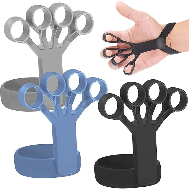 Silicone-Grip-Device-Finger-Exercise-Stretcher-Arthritis-Hand-Grip ...