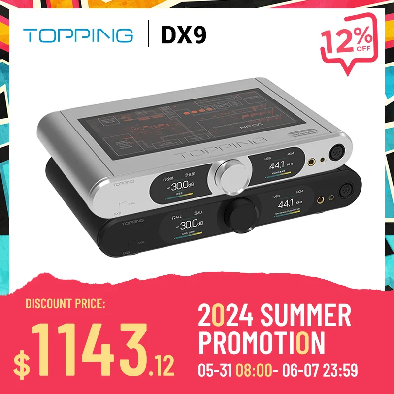 TOPPING-DX9-15th-Anniversary-DAC-Headphone-Amplifier-AK4499EQ-Hi-Res-Audio-Support-LDAC-With ...