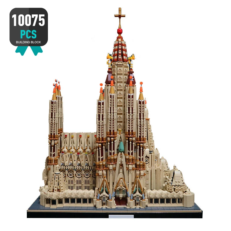 MOC-City-House-Barcelona-Sagrada-Fam-lia-Catholicism-Church-10075pcs ...