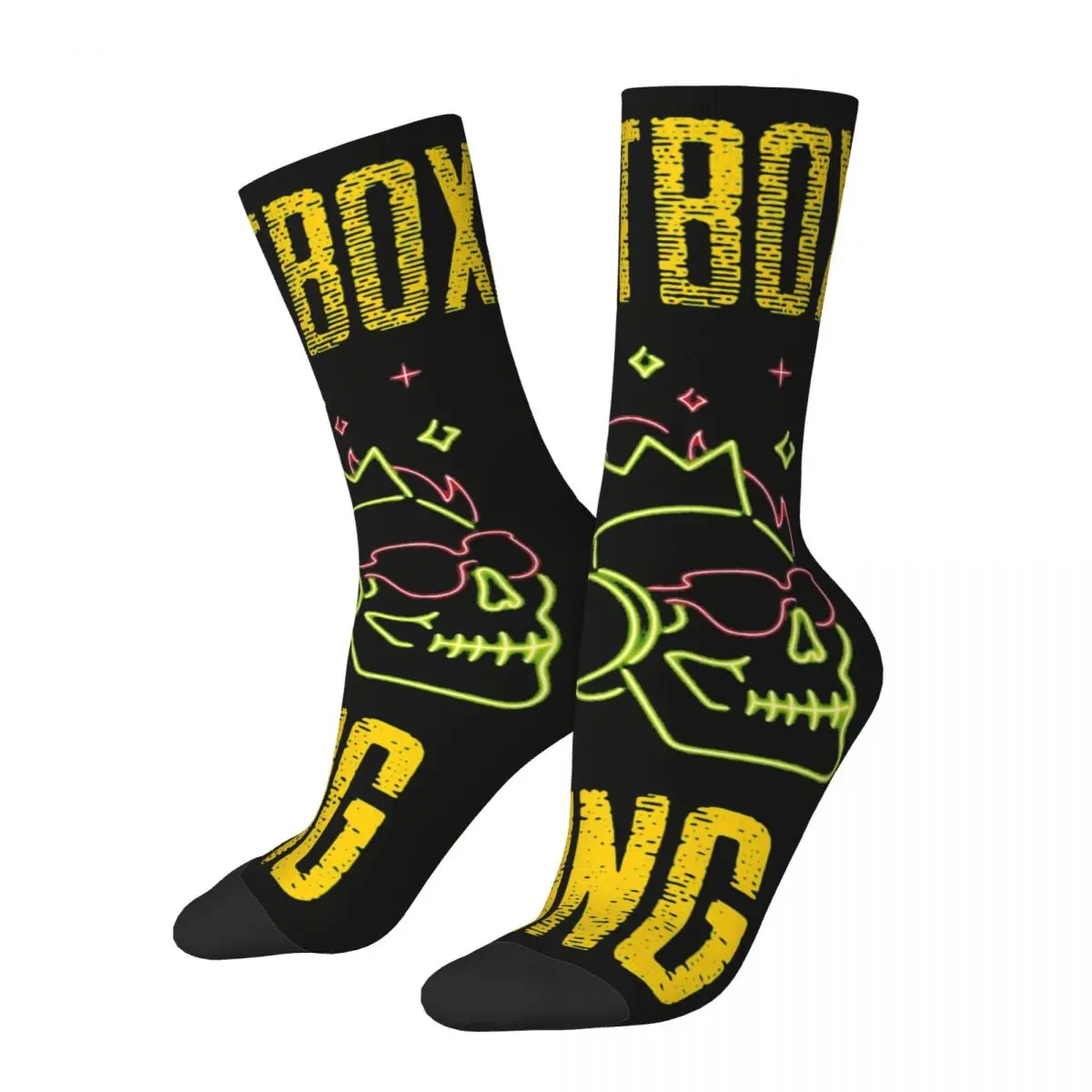 Funny Crazy Compression Sock for Men Beatbox King Hip Hop Harajuku Hip ...