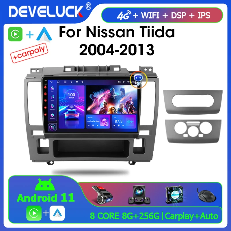 Android-11-Car-Radio-for-Nissan-Tiida-C11-2004-2013-Multimedia-Video ...