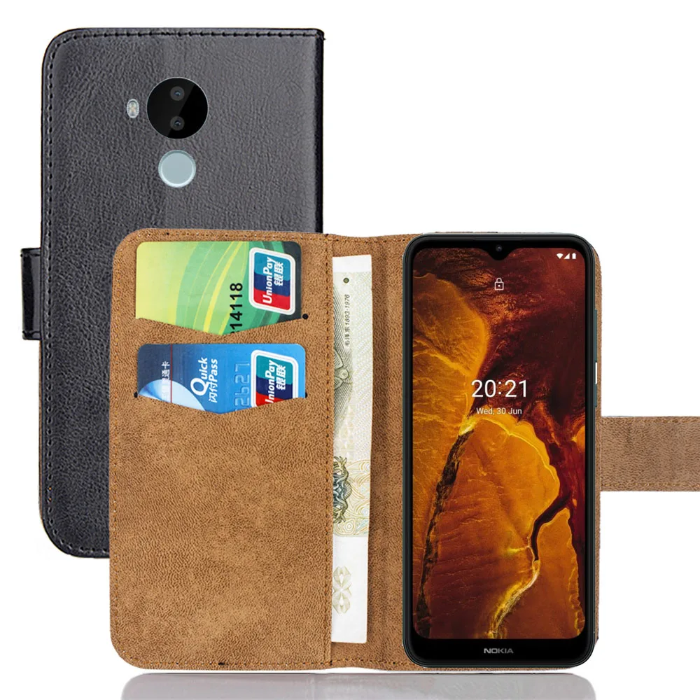6 Colors For Nokia C30 Case 6.82" Leather Fashion Luxury Multi-Function ...