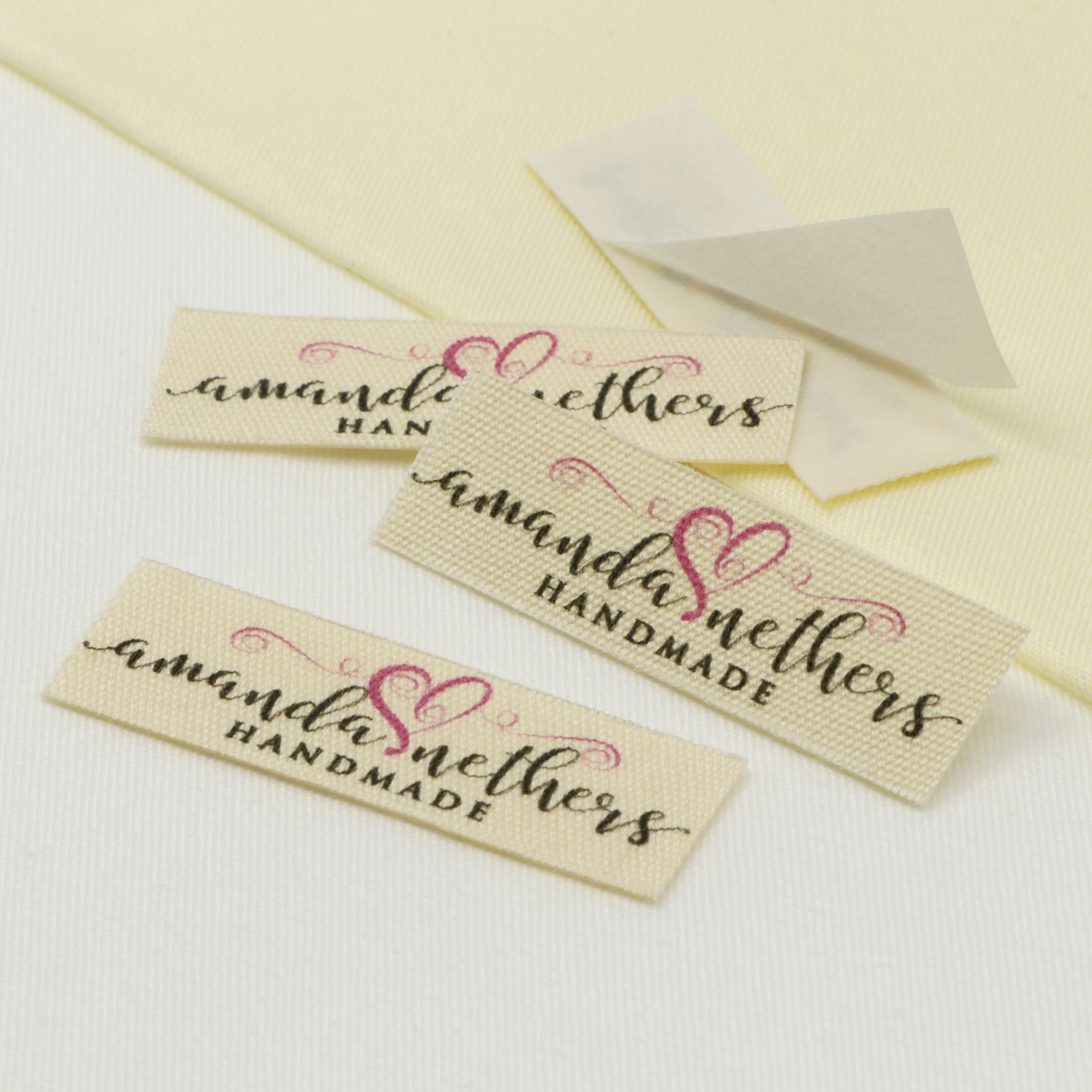 120-pieces-Ironing-Labels-Logo-or-Text-Personalized-Brand-Clothing ...