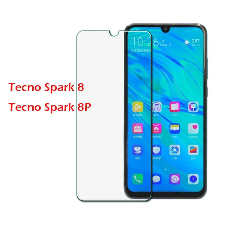 Protector de pantalla 2.5D para Tecno Spark 8, 8 P, 8C, Spark8, Spark8P ...