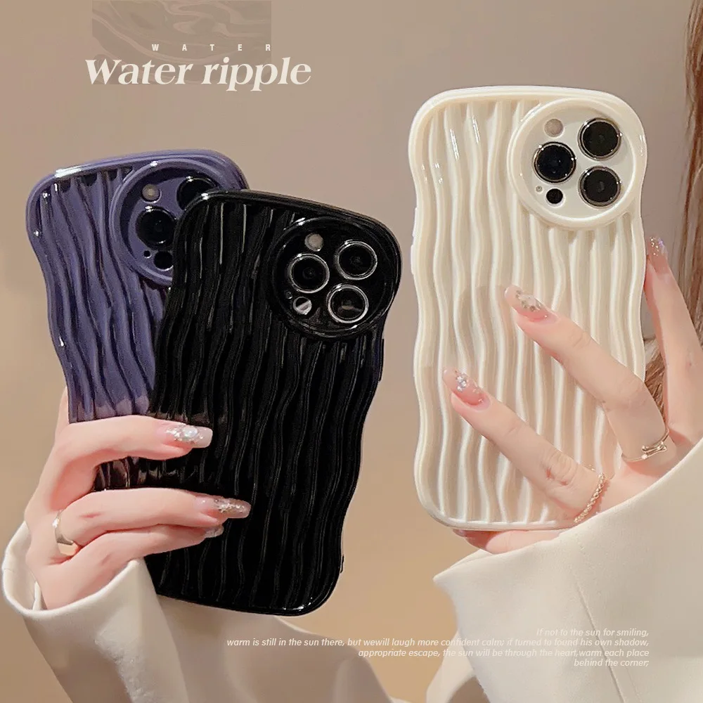 3D-Wave-Phone-Case-for-IPhone-14-13-12-11-Pro-Max-Bumpy-Stripe-Design ...