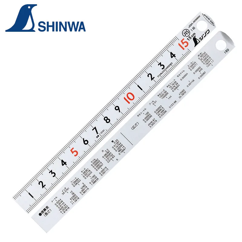 Japanese-SHINWA-Penguin-High-Precision-JIS-Industrial-Grade-Etching-Stainless-Steel-Ruler ...