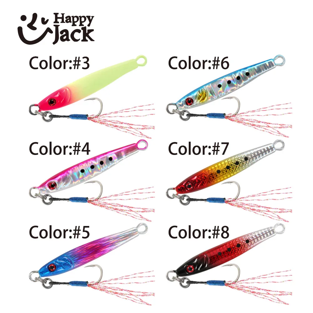 Micro Metal Jig Fishing Lure 2-10g - Easy Fishing Tackle