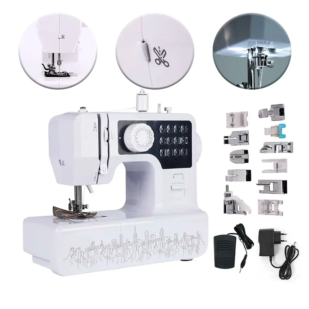 INNE-Portable-Mini-Sewing-Machine-Household-12-Stitches-Overlock-Night ...