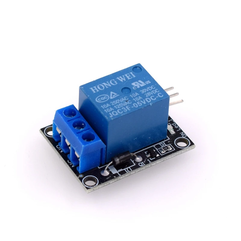 Hw-482 5v Relay Module Ky-019 1 Way Relay Module Blue - Integrated ...
