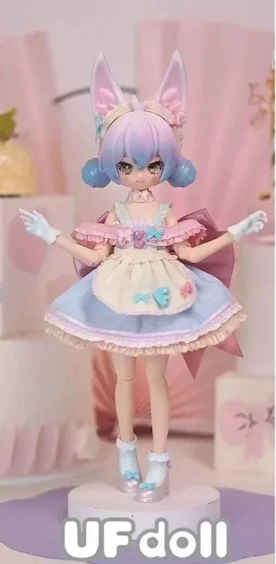 Figura original de la serie Mini Tea de Ufdoll, caja ciega, muñeca Bjd móvil, serie de ...