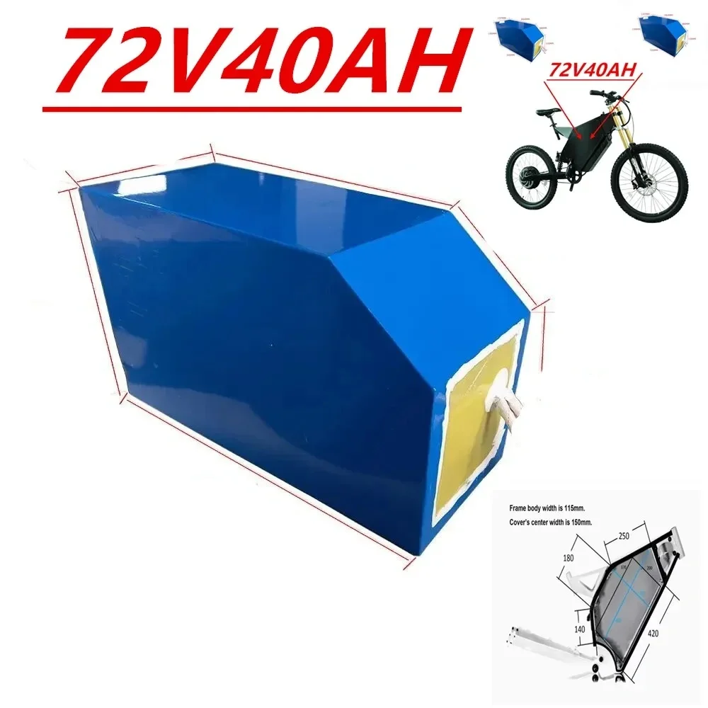 GLT 72V 40Ah Lithium Battery Pack Li ion For Electric motorcycle 5000W ...