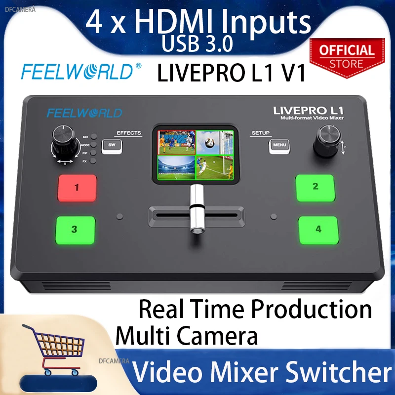 Feelworld-LivePro-L1-V1-L1V1-Multi-Camera-Video-Live-Streaming-Mixer ...