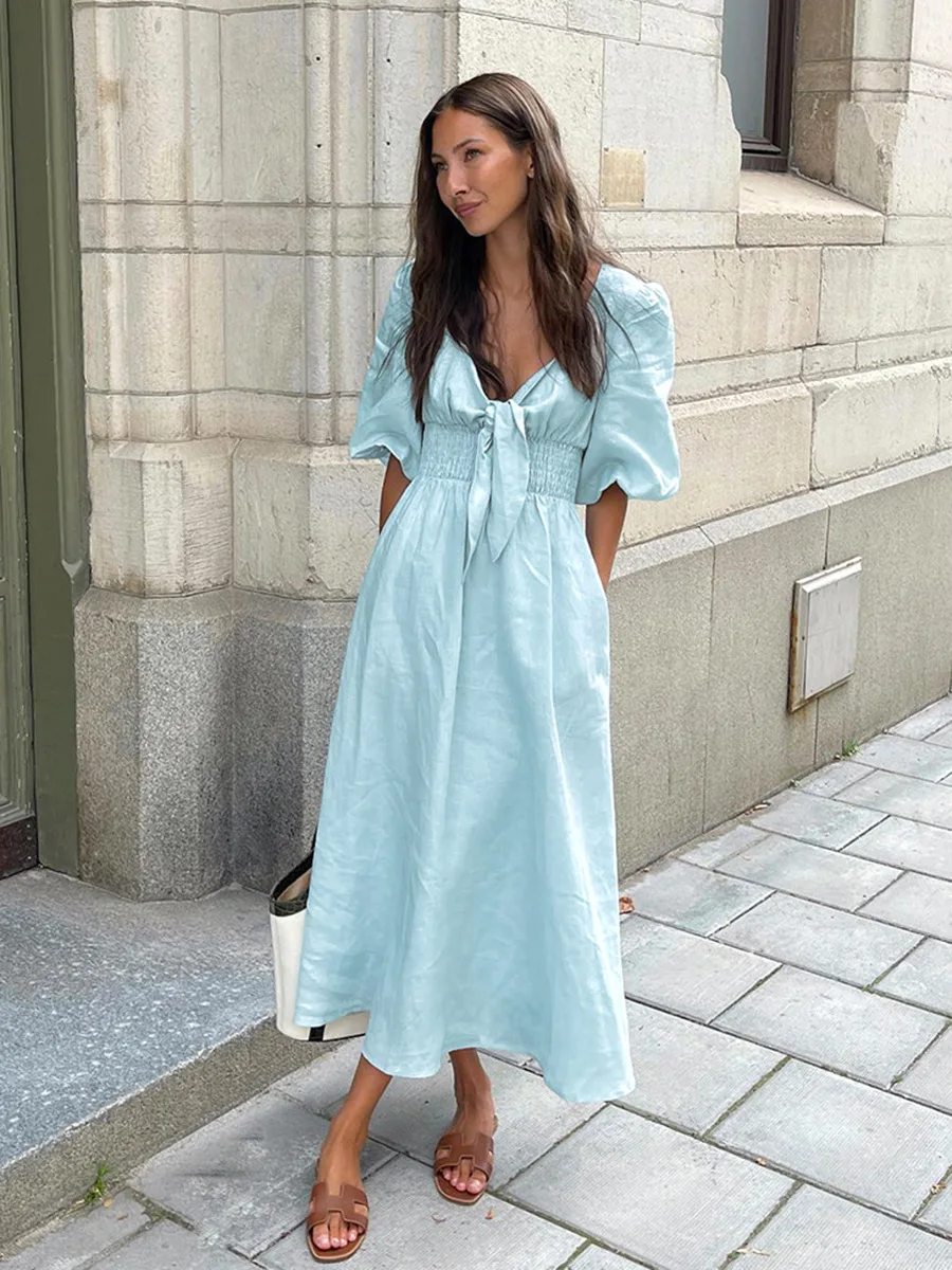 Casual Light Blue Dress