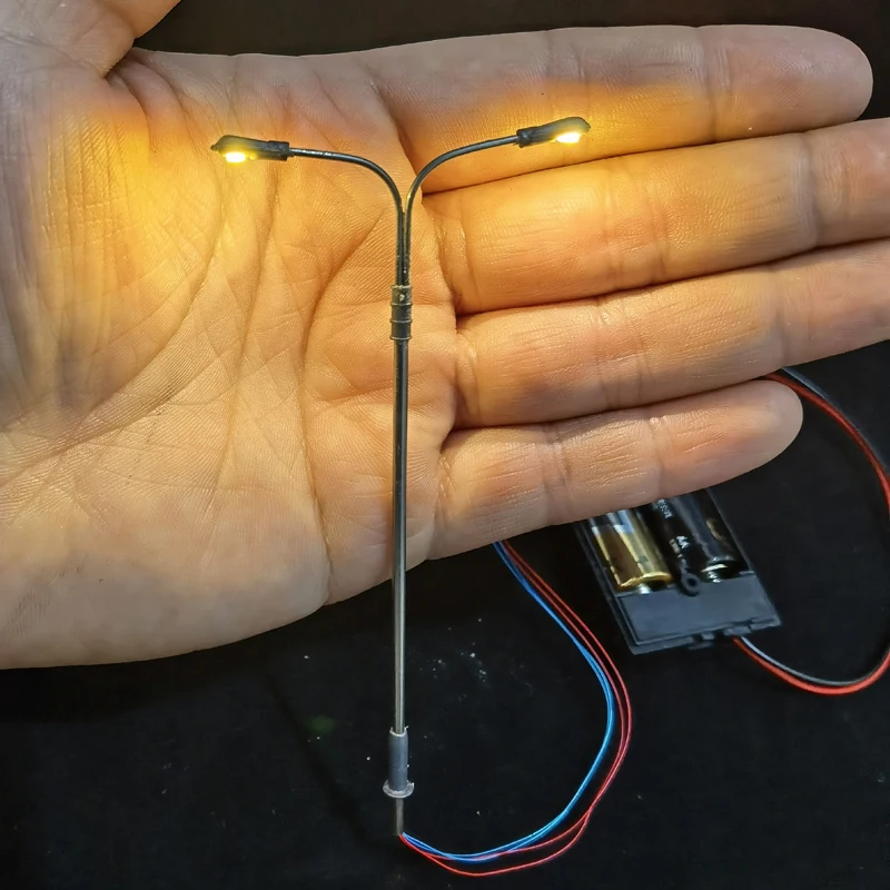10-20-30-50PCS-1-87-Ho-Scale-Model-Lamps-3V-Double-head-Led-Lights ...
