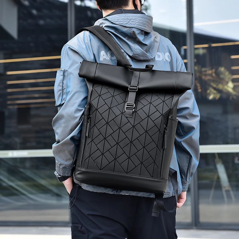 Fashionable Men's Backpack Anti splash Large Capacity Urban Travel ...