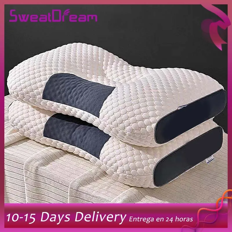 Neck-Pillows-New-3D-SPA-Massage-Pillow-Partition-To-Help-Sleep-and ...