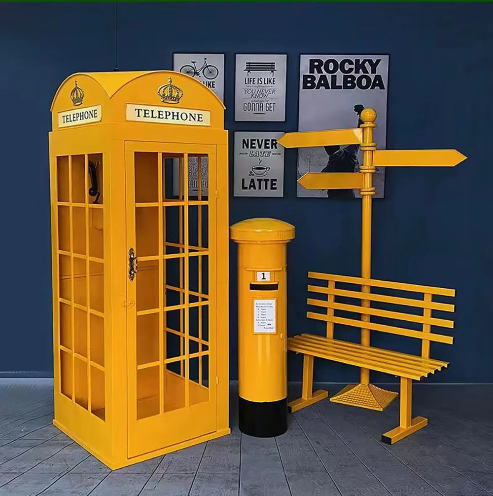 Customized-Color-Telephone-Booth-London-Earphone-Booth-Handmade-Craft ...