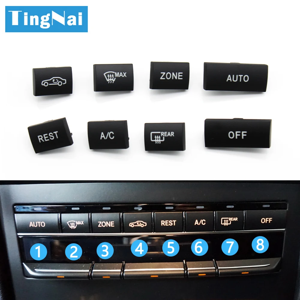 7PCS/8PCS Set Central Console AC Button Heater Air conditioner Switch ...