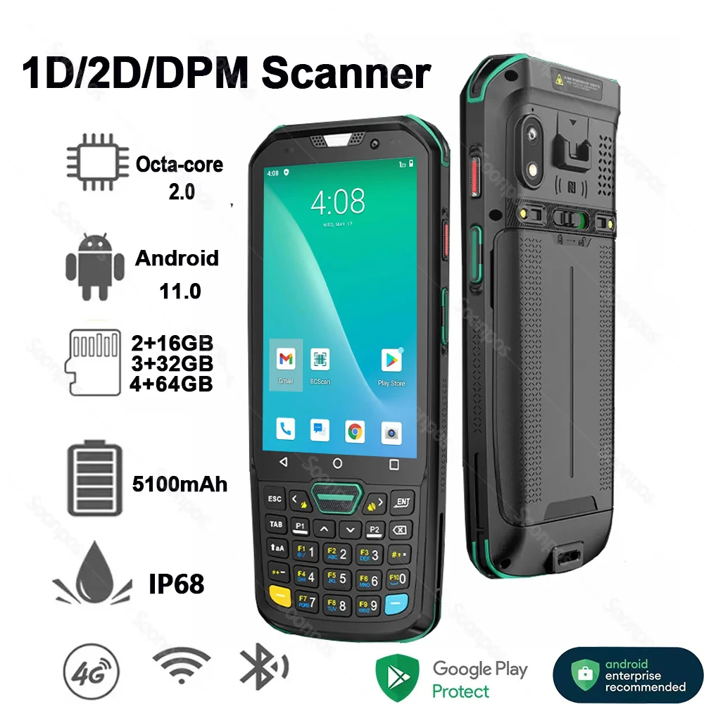 Soonpos-Barcode-Scanner-Port-til-Android-11-PDA-1D-2D-QR-Codes-Leitor ...