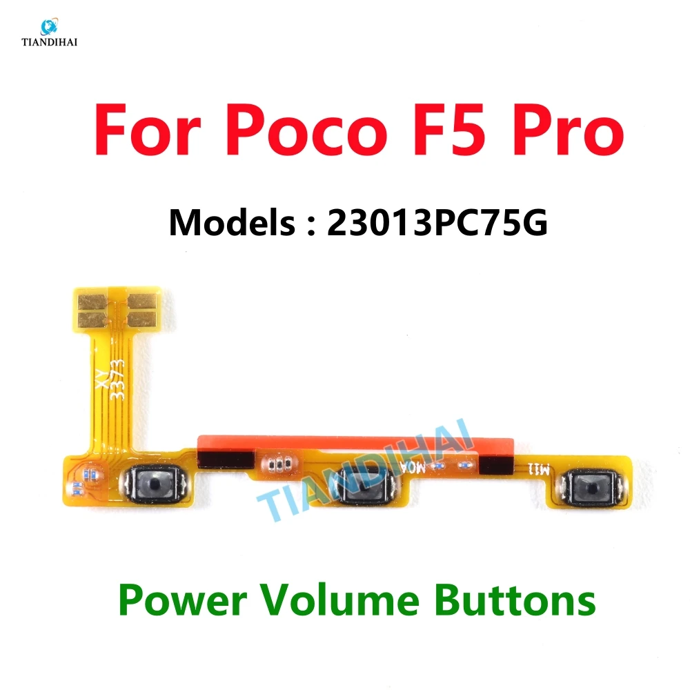 Power ON OFF Mute Switch For Xiaomi Poco F5 Pro Control Key Volume ...