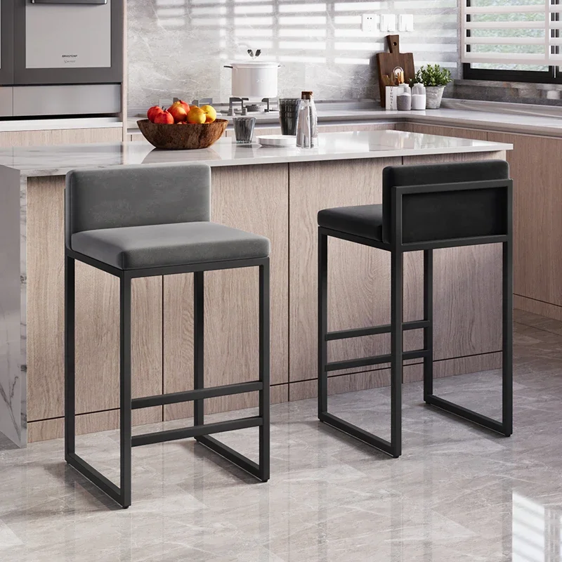 Midcentury-Counter-Bar-Stools-Kitchen-Modern-Reception-Single-Barber ...