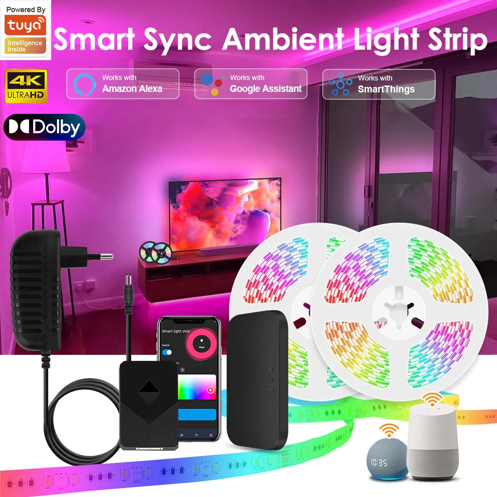 Tuya-Smart-Led-Strip-Light-USB-TV-Ambient-Led-Backlight-HDMI-Sync-Box ...