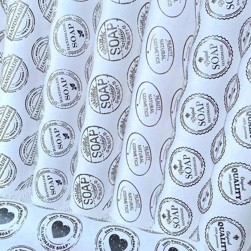 Vintage-Handmade-Soap-Wrapping-Paper-White-Translucent-Wax-Paper-Gift ...
