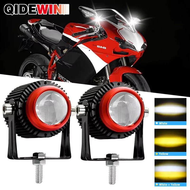 Additional Len Projector Motorcycle Fog Headlight Waterproof Working ...