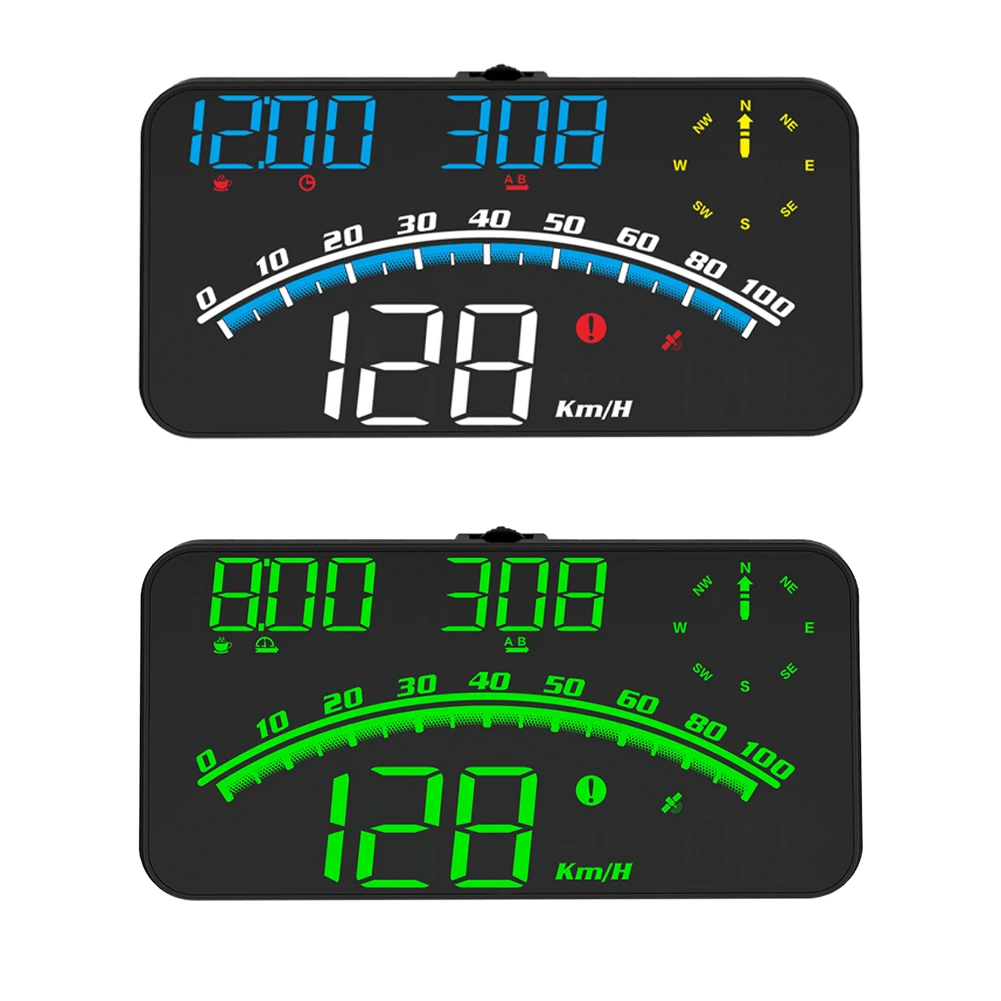 5-5in-Car-Speed-Windshield-Projector-Water-Temp-Digital-Speedometer-KMH ...