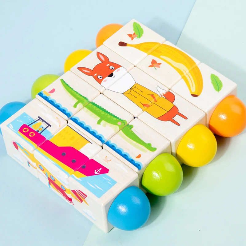 Wooden-Rotating-Puzzle-Toys-for-Kids-Grasp-Building-Block-Toys ...