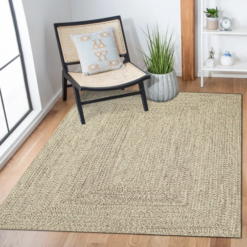 Living Room Carpet Pure Natural Jute Traditional Hand Weaven Soft ...