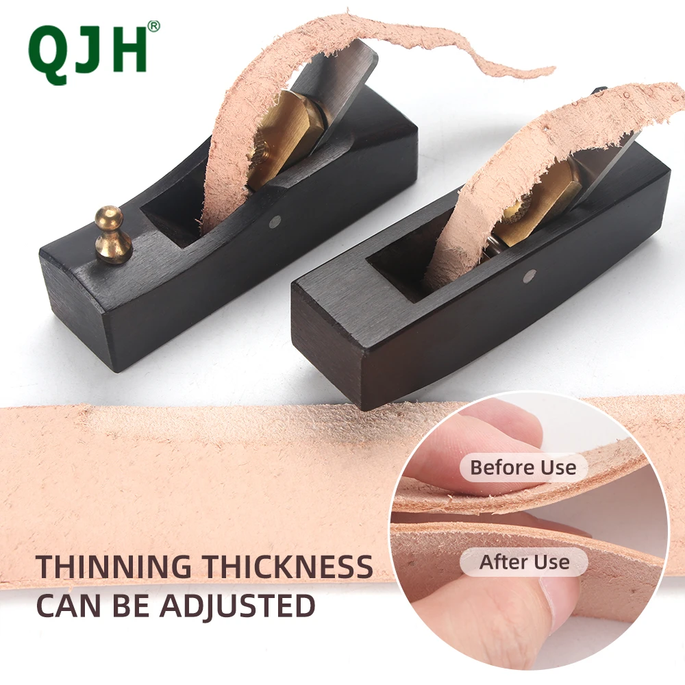 Ebony Wood Leather Trimmer Planer Leather Skiving Knife DIY Leather ...