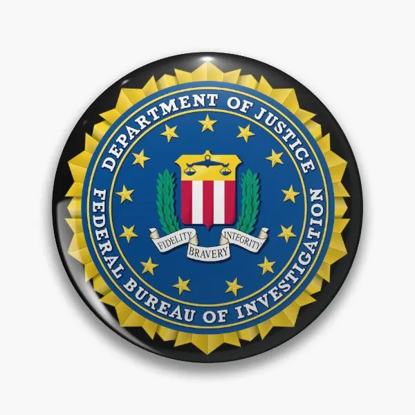 Fbi Emblem Badge High Quality Soft Button Pin Creative Badge Cartoon ...