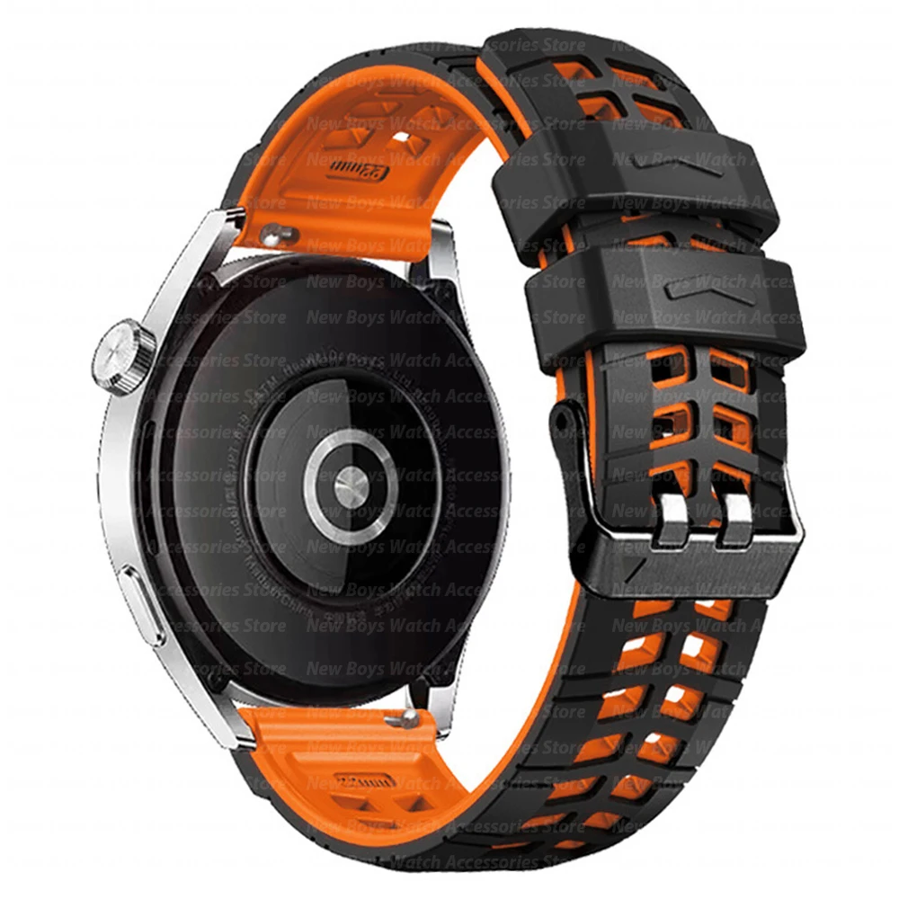 Premium Soft Silicone Sports Watch Strap - Versatile 22mm Replacement ...
