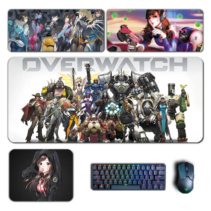 Jogo Overwatch Grande Mouse Pad Dva Genji Hanzo Junkrat Almofada de ...