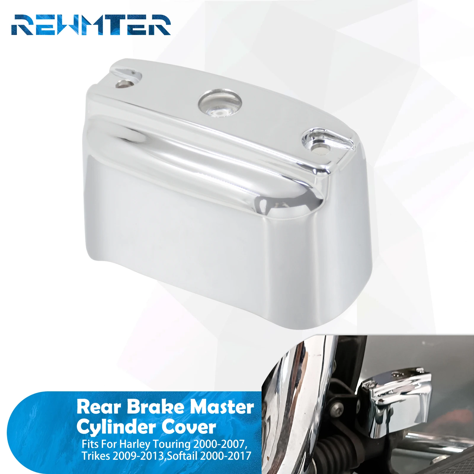 Rear Brake Master Cylinder Cover For Harley Softail Breakout Fatboy 00 ...