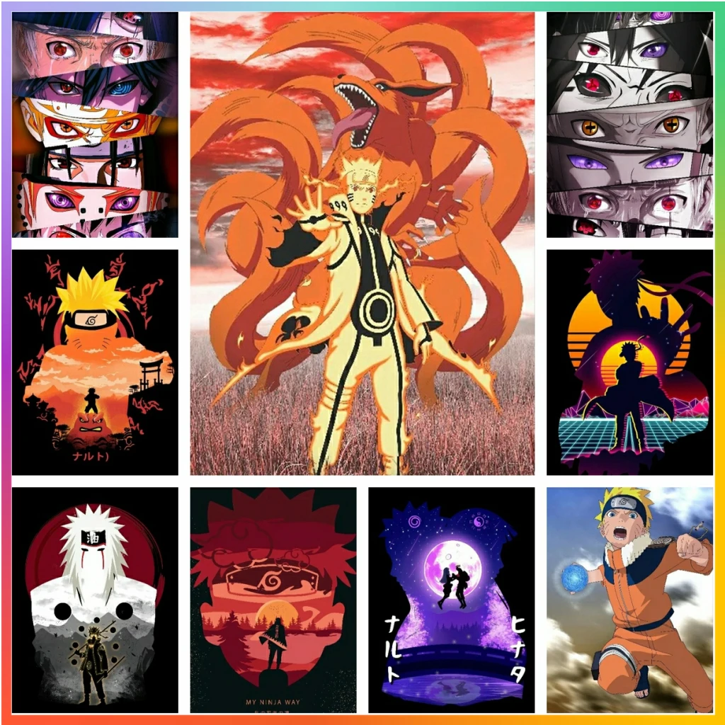 Naruto Anime Diamond Painting Cross Stitch Kit 5D DIY Art Mosaic ...