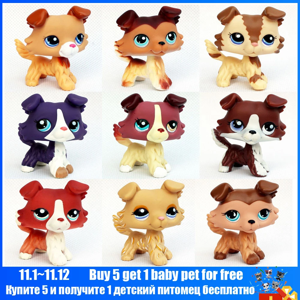 Lps Gato Original Littlest Pet Shop Bobble Cabeça Brinquedos Collie ...