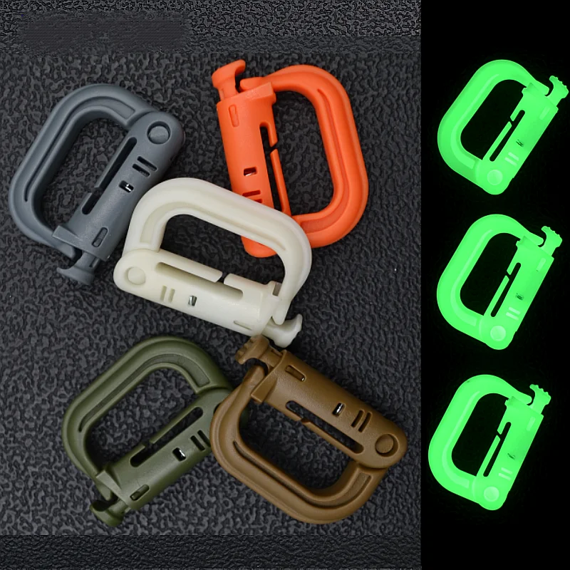 Backpack Plastic Steel Clasp Hook Auxiliary Safety Clasp Press Open ...