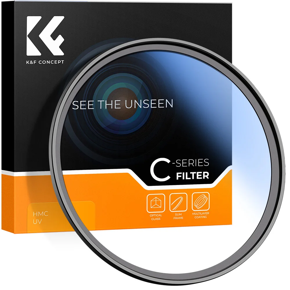 K&F Concept MCUV Filter 37-86mm Ultra Slim Optics Multi Coated Ultraviolet Protection Camera UV ...