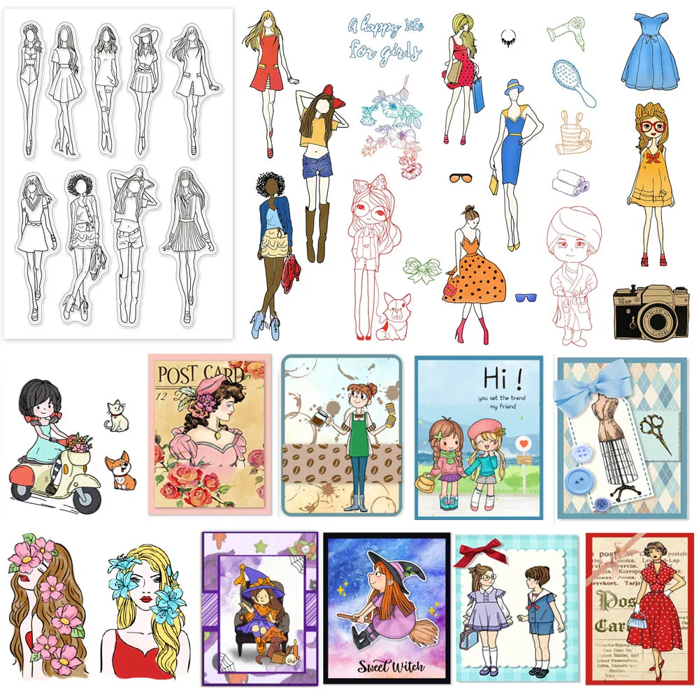 Clear Stamp Girl Diy Scrapbook Photo Cards | Stamp Girl Crafts ...