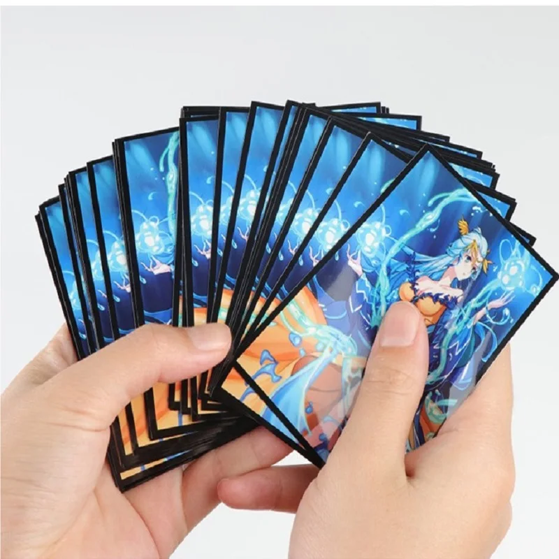 100pcs/lot Anime Girls Cards Sleeves Matt Cartoons for Board ...