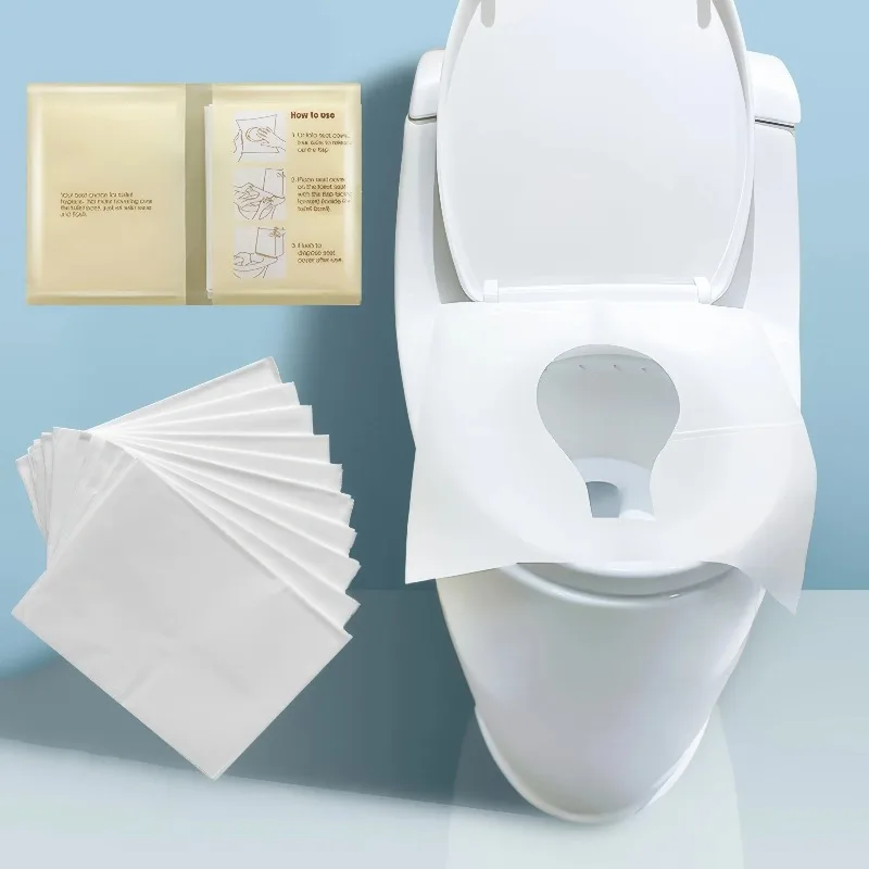 1 box of 10 sheets Disposable Toilet Pads in White, Waterproof ...